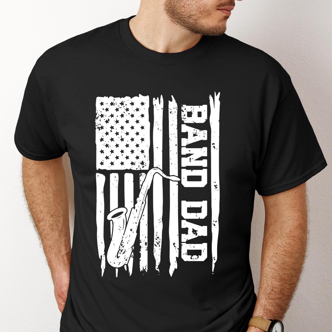 Band Dad SVG Band Dad PNG Marching Band Dad Shirt Design Saxophone Dad ...