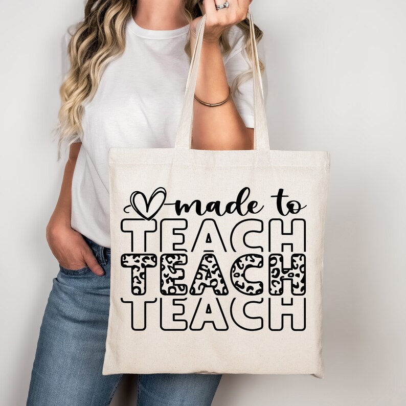 Made to Teach SVG PNG, Leopard Print Teacher Gift Svg, Best Teacher Svg ...