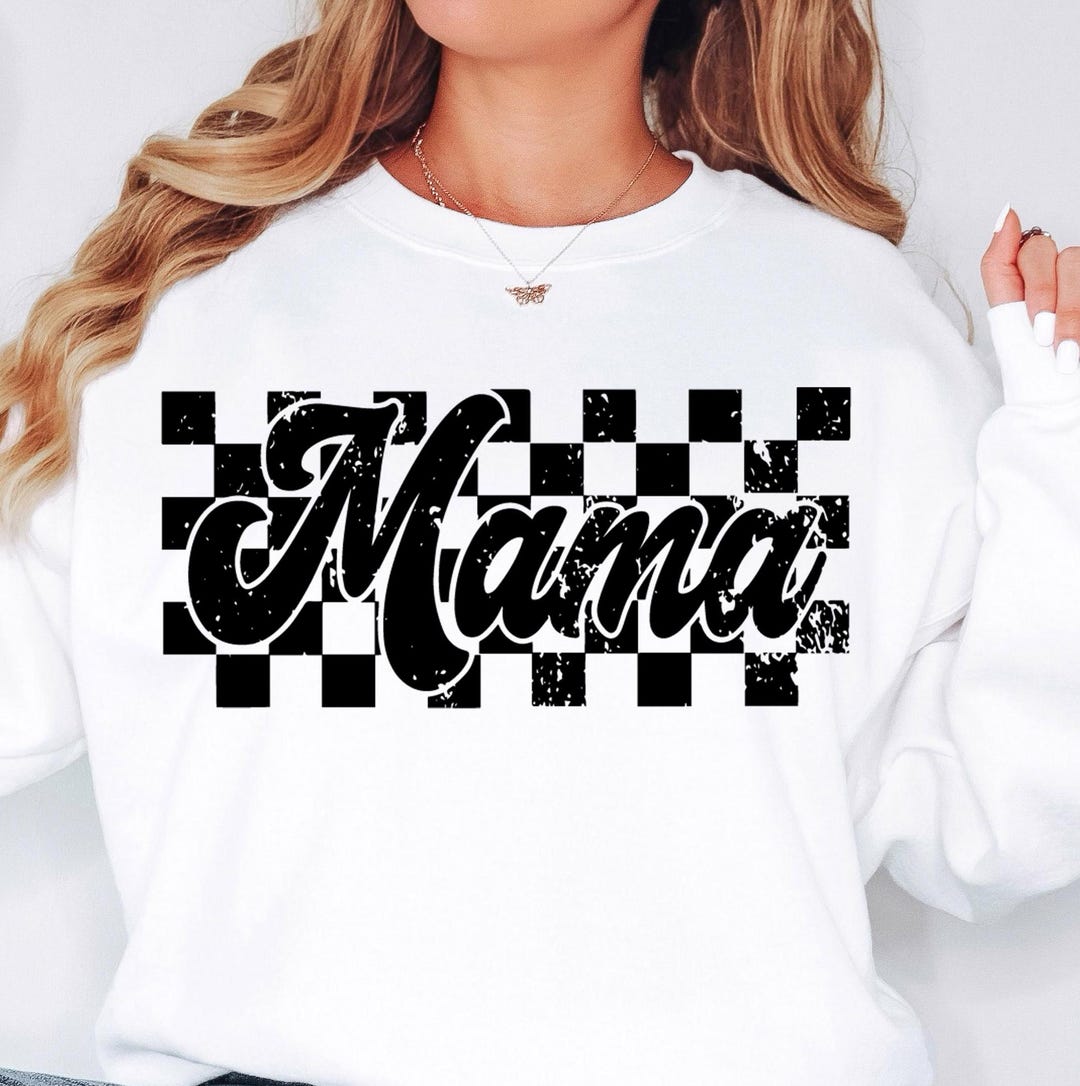 Retro Checkered Mama SVG PNG Design, Trendy Mama Svg, Retro Mama Svg ...