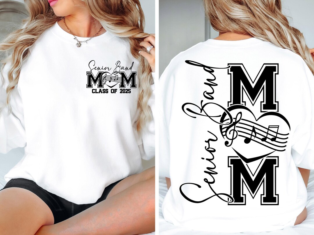 Senior Band Mom SVG Band Mom PNG Marching Band Mom Shirt Design ...