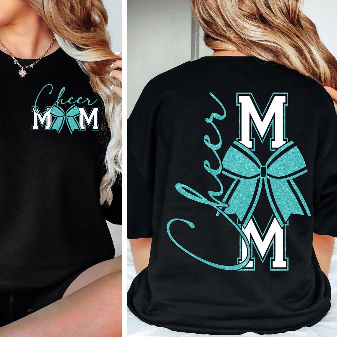 Cheer Mom SVG Cheer Mom PNG Teal Game Day Cheerleader All Star Cheer ...