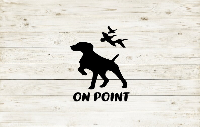 German Shorthaired Pointer on Point Duck Hunting SVG Car Decal T-shirt ...