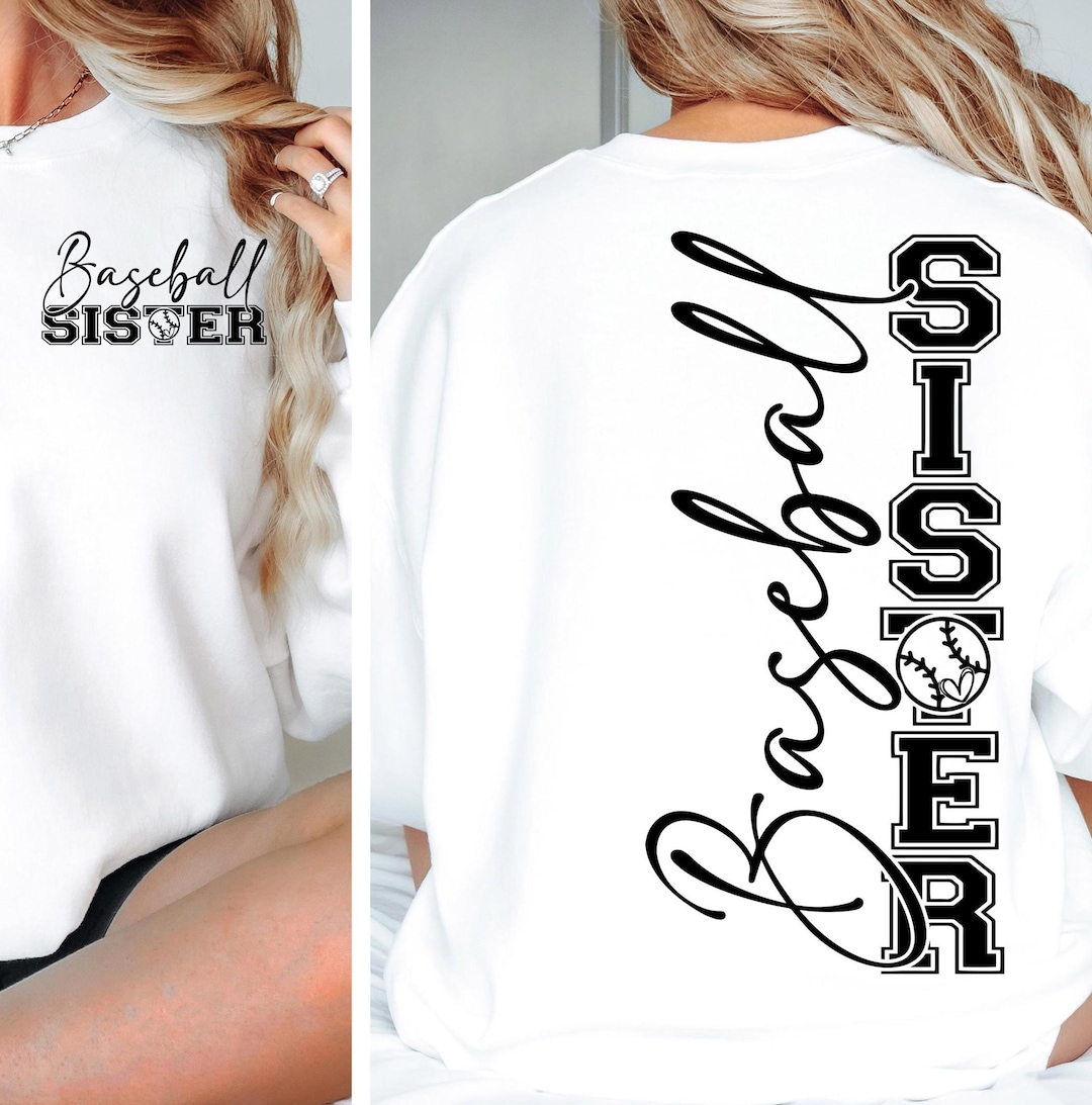 Baseball Sister SVG PNG Varsity Baseball Sister Shirt Design Png Svg ...