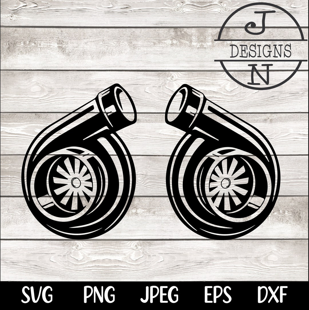Twin Turbo SVG Decal T-shirt PNG SVG Digital File - Etsy