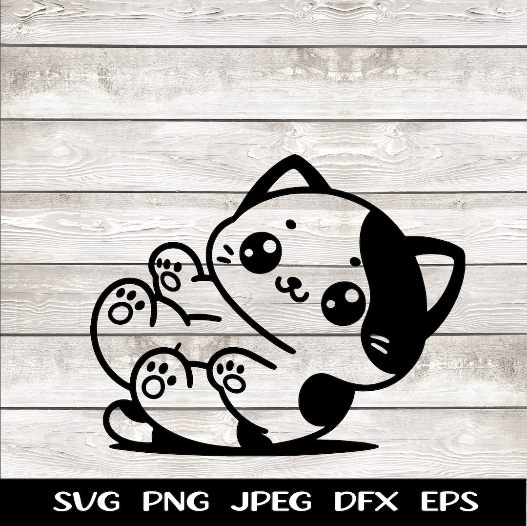 Cat SVG Cat PNG Cute Cat Kitten Cat Head Cat Profile Portrait Digital ...