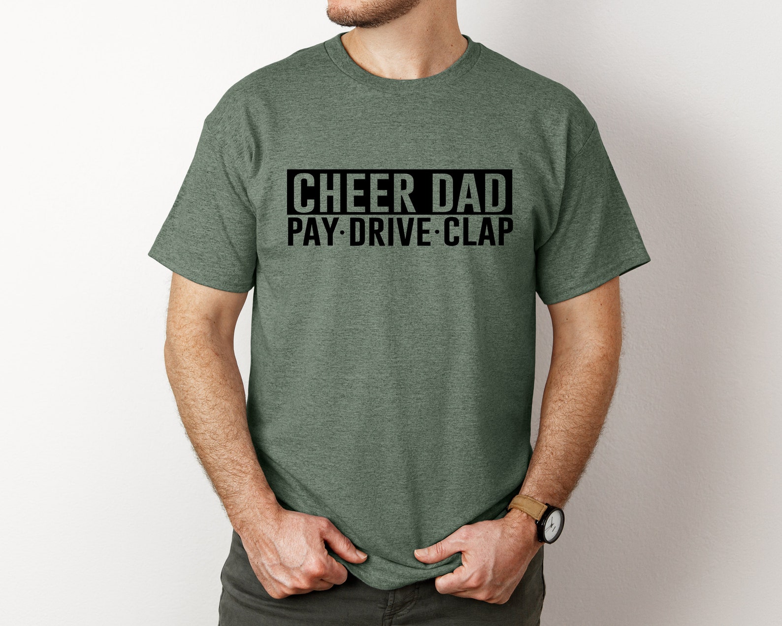 Cheer Dad SVG Cheer Dad Png Cheer Dad Shirt Design Pay Drive Clap Cut ...