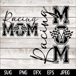 Racing Mom SVG PNG Race Day Vibes Svg Checkered Flag Svg Race Season ...