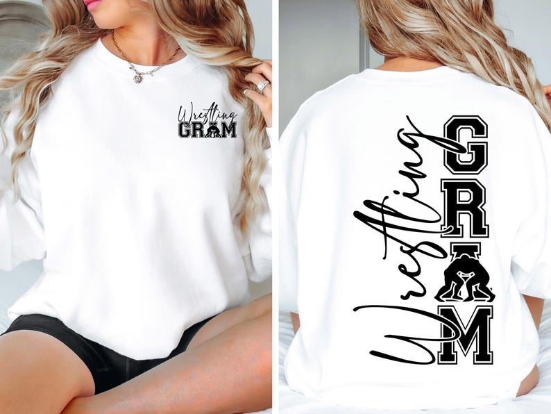 Wrestling Gram SVG Png Wrestling Grandma PNG Svg Wrestling Mom Shirt My ...