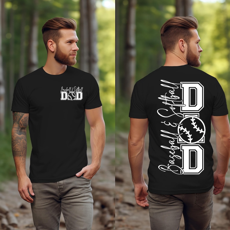 Baseball and Softball Dad SVG Baseball Dad PNG Softball Dad Shirt ...