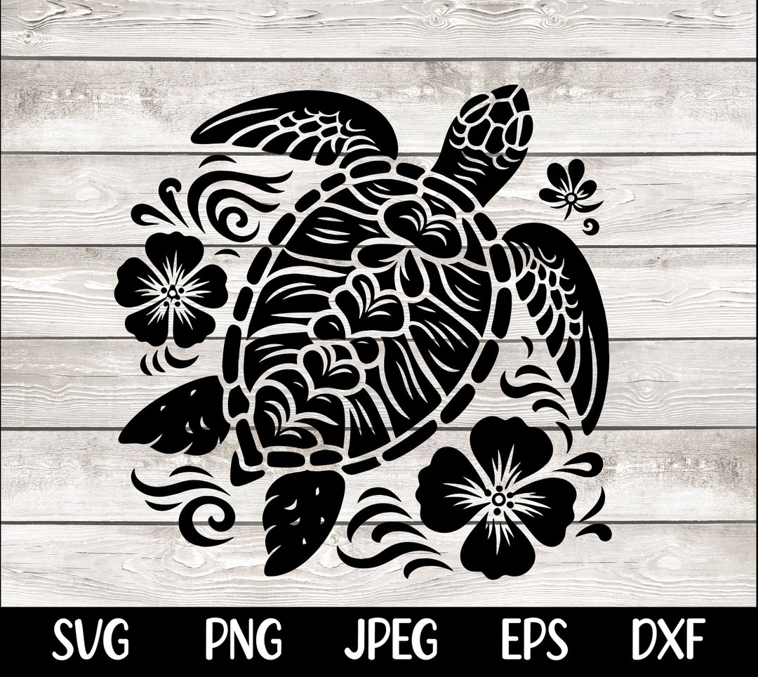 Sea Turtle Svg Png Files for Cricut, Summer Beach Ocean Hawaii SVG for ...
