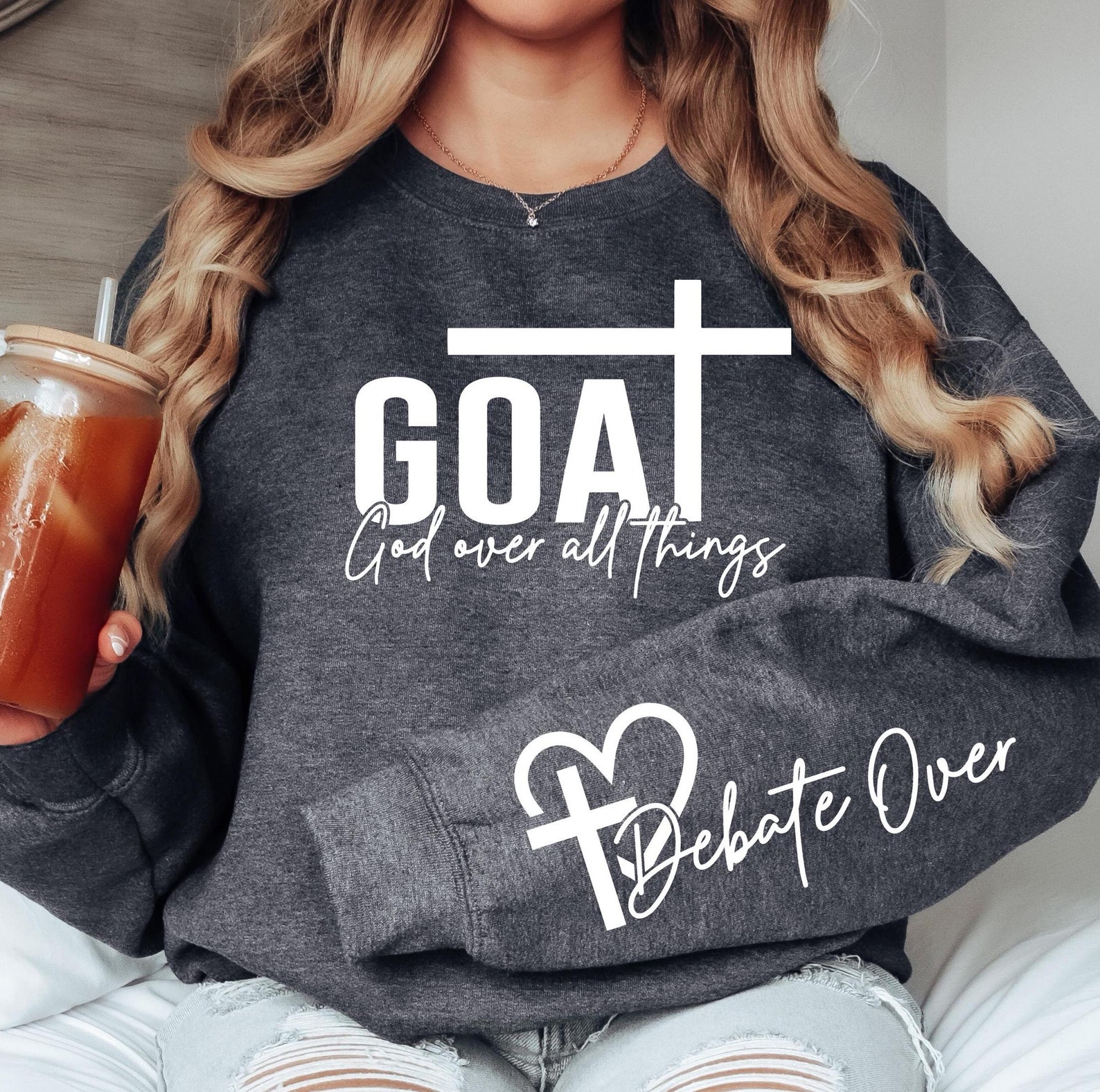 GOAT Svg God Over All Things SVG PNG Bible Quote Svg Design Faith Svg ...