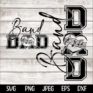 Band Dad SVG Band Dad PNG Marching Band Dad Shirt Design Drumline Dad ...