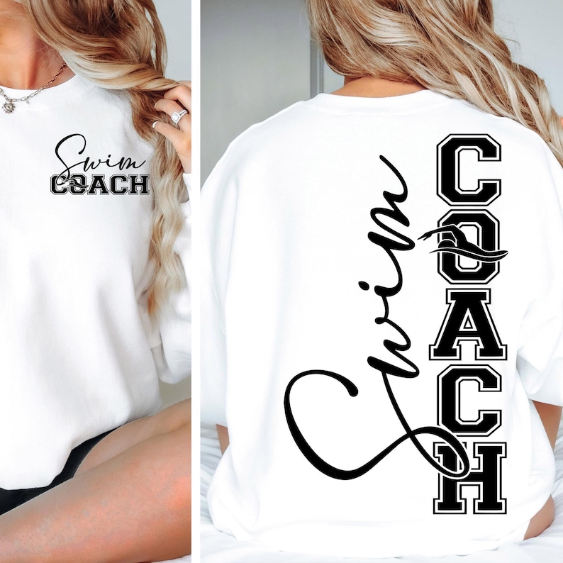 Swim Coach SVG Png Swim Coach PNG Svg Swim Shirt Design Png Svg Dfx Eps ...
