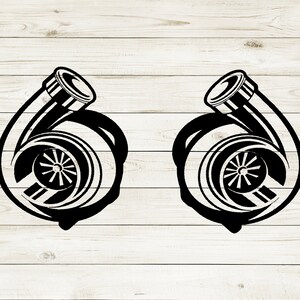 Twin Turbo SVG Decal T-shirt PNG SVG Digital File - Etsy