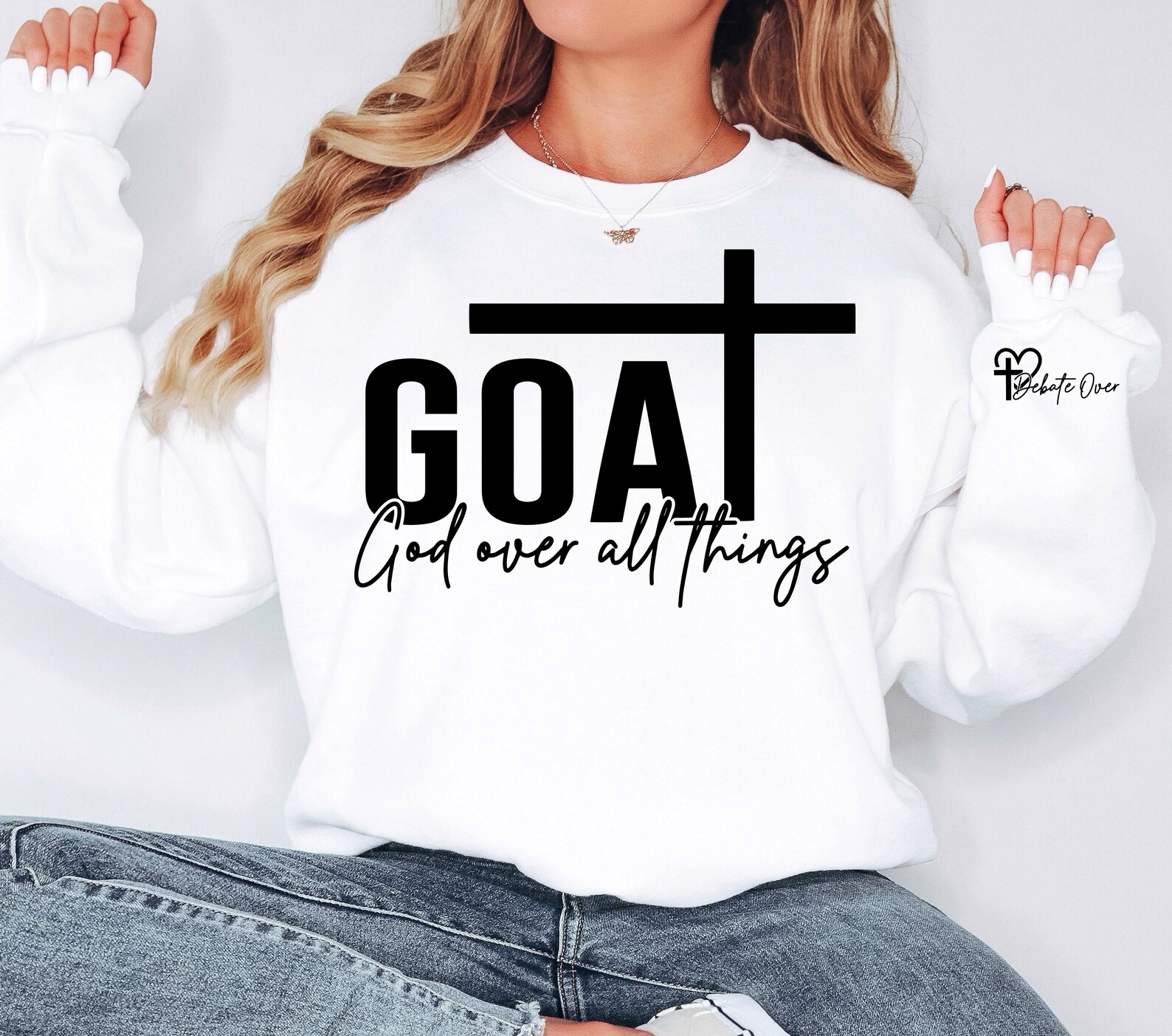 GOAT Svg God Over All Things SVG PNG Bible Quote Svg Design Faith Svg ...
