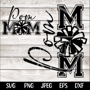 Pom Mom Svg Pom Mom Png Pom Poms Mom Shirt Design Png Svg Jpeg Dxf ...