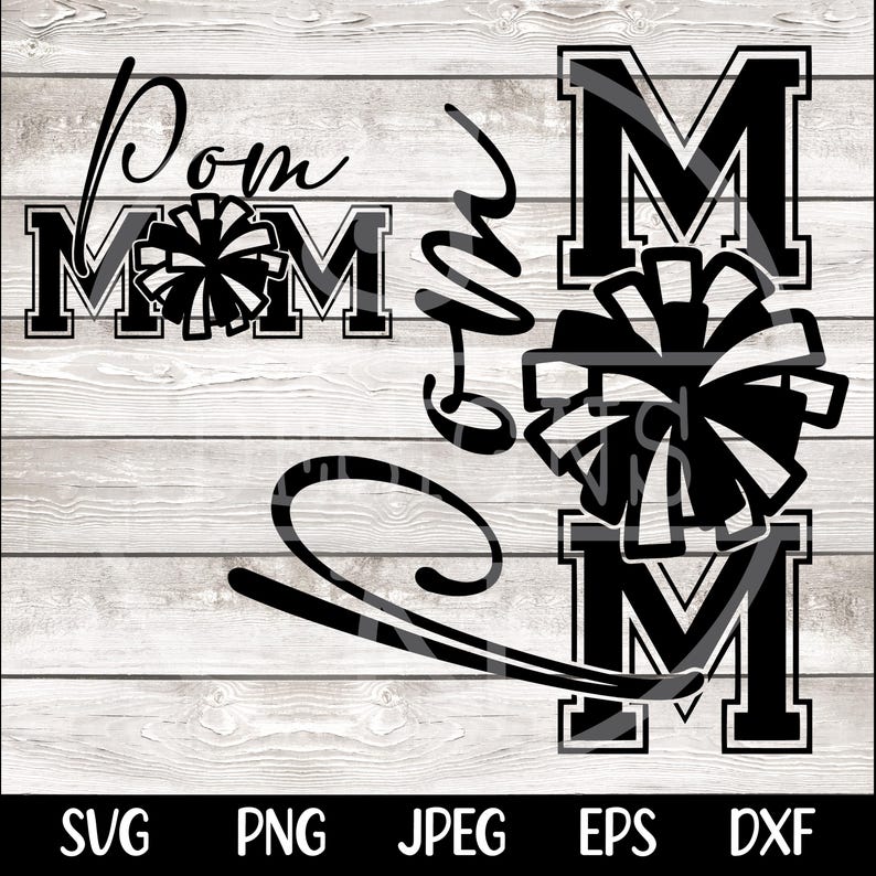 Pom Mom Svg Pom Mom Png Pom Poms Mom Shirt Design Png Svg Jpeg Dxf ...