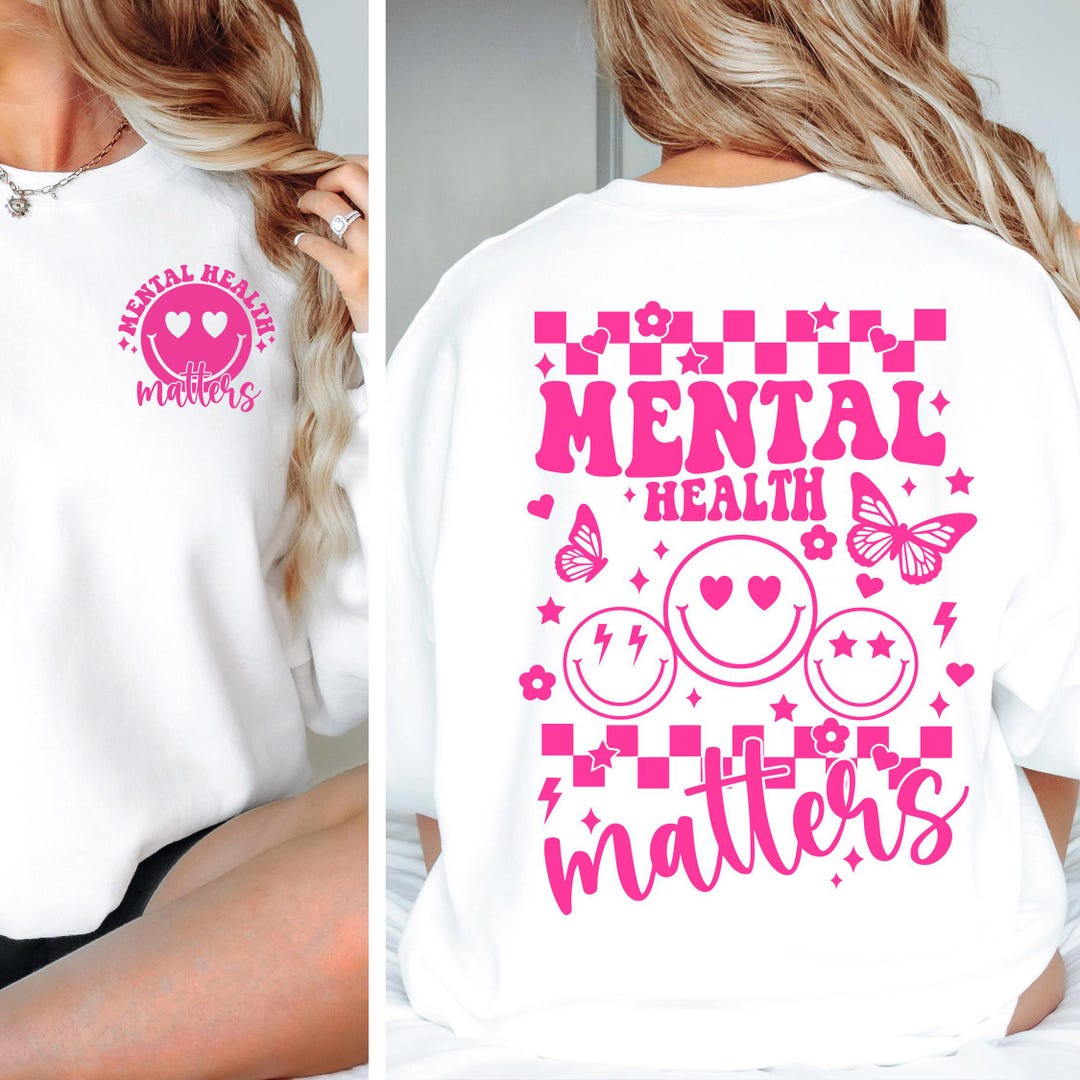 Mental Health Matters SVG PNG, Mental Health Awareness Svg, Positive ...