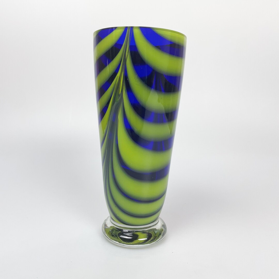 Handmade Makora Krosno J. Popiełuszki 92 Art Glass Vase Made in Poland ...