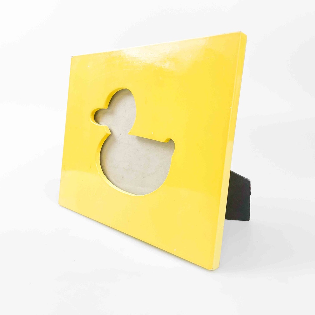 Vintage Rubber Duck Photo Frame in Yellow Color - 1970s - Etsy