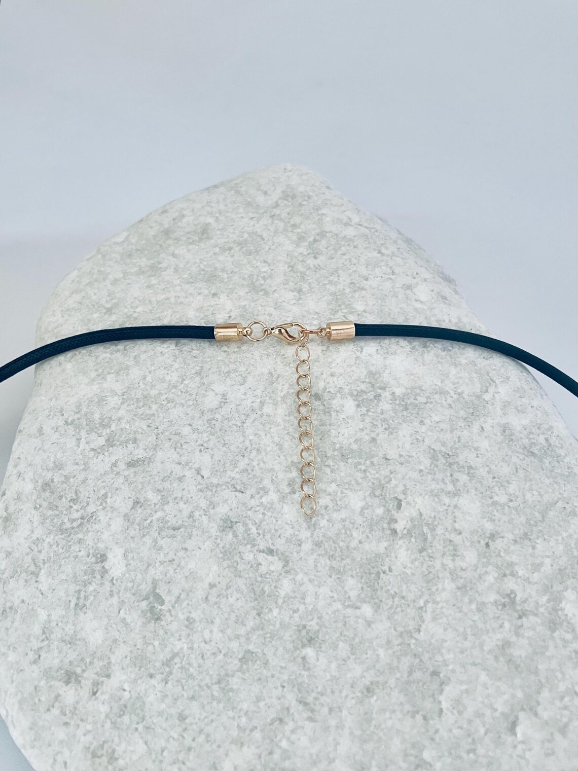 Layered Gold Necklace Snake Chain Multi Strand Jewelry Black Cord ...