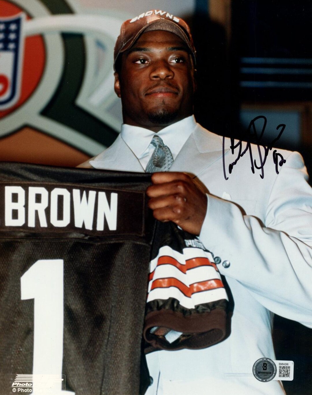 Courtney Brown Autographed Cleveland Browns 8x10 Photo BAS 45517 - Etsy