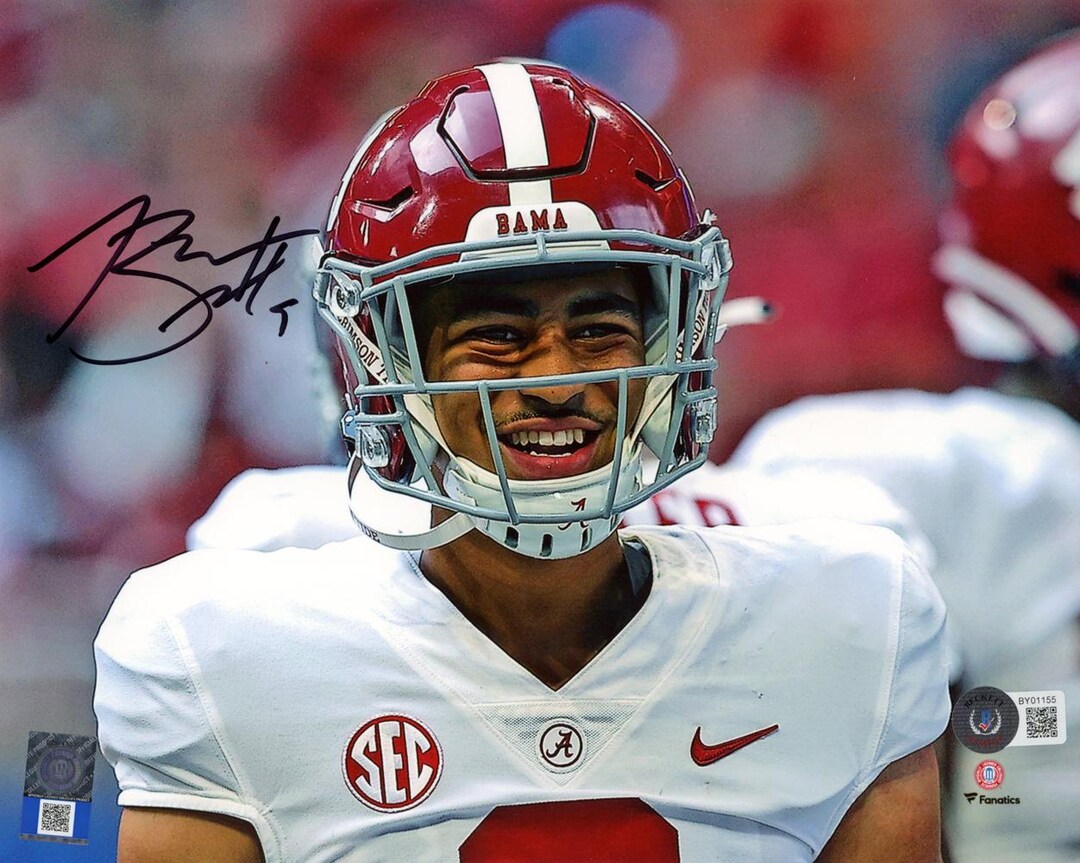 Bryce Young Autographed/signed Alabama Crimson Tide 8x10 Photo BAS - Etsy