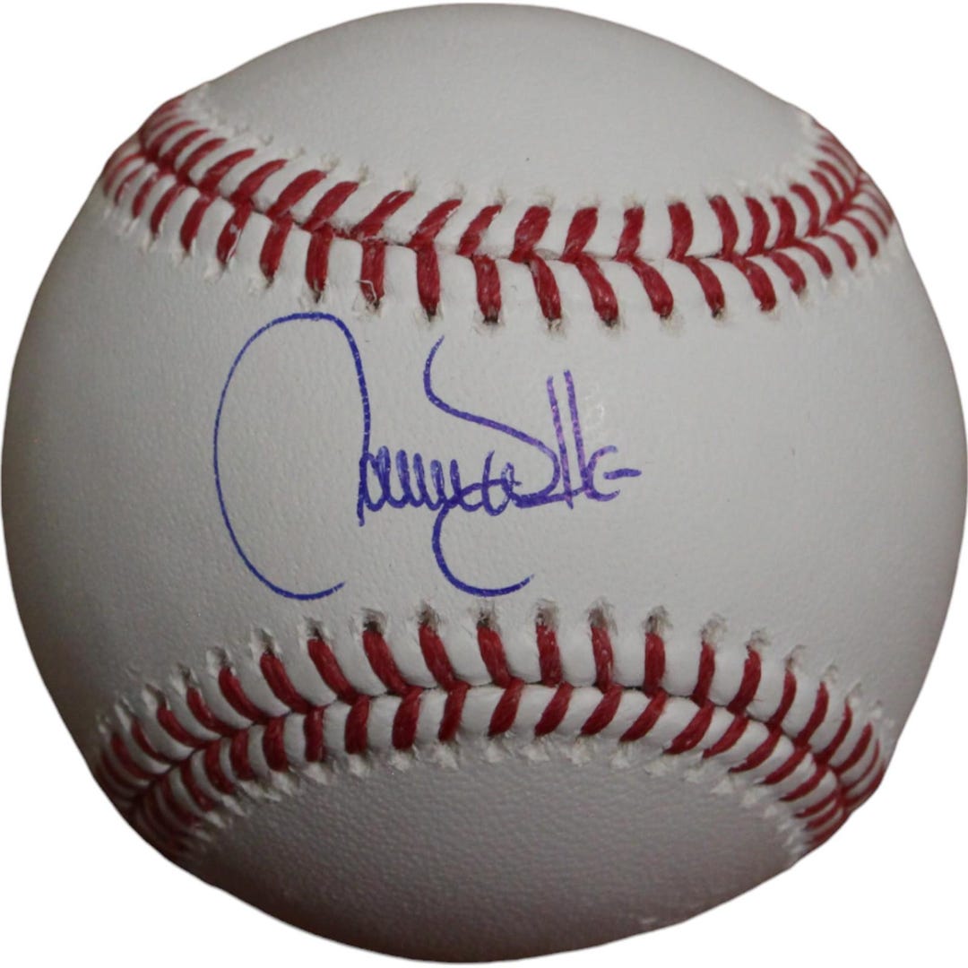 Larry Walker Autographed/signed Colorado Rockies OML Baseball TRI 47369 ...