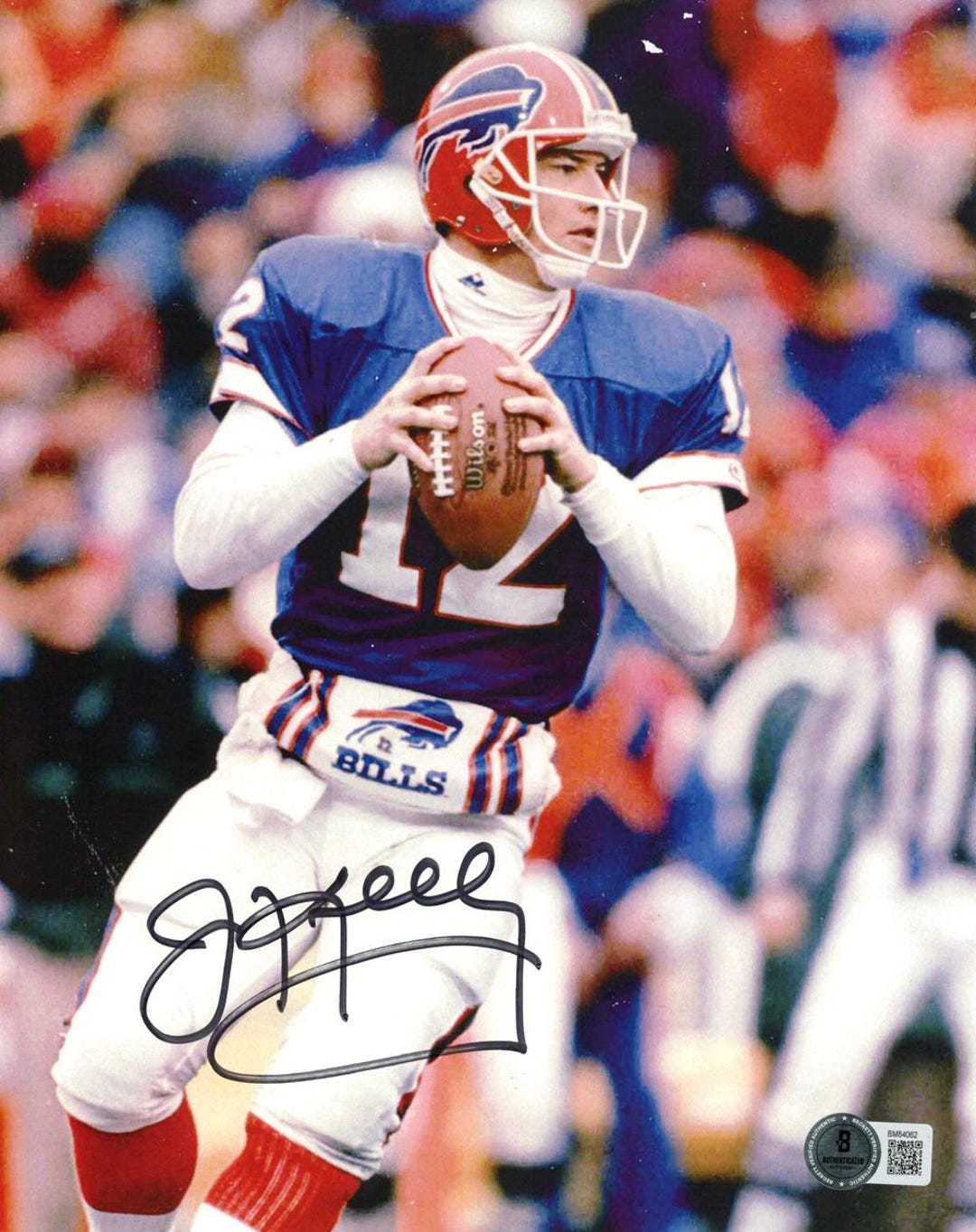 Jim Kelly Autographed/signed Buffalo Bills 8x10 Photo Beckett 45688 - Etsy