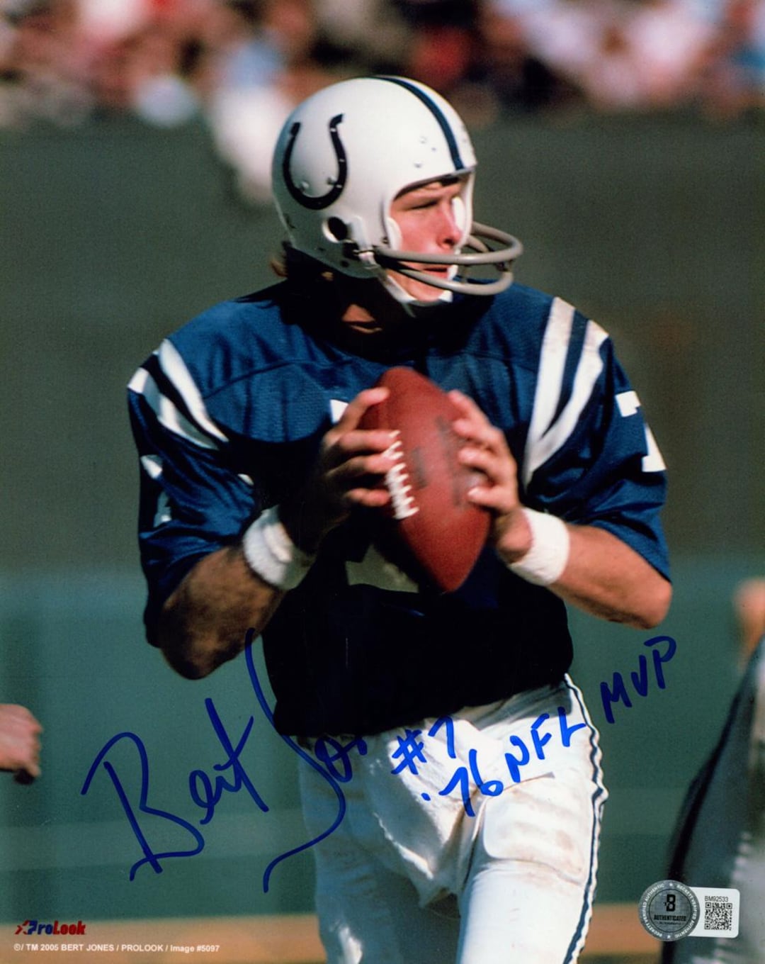 Bert Jones Signed Baltimore Colts 8x10 Photo 76 NFL MVP Beckett 47747 ...