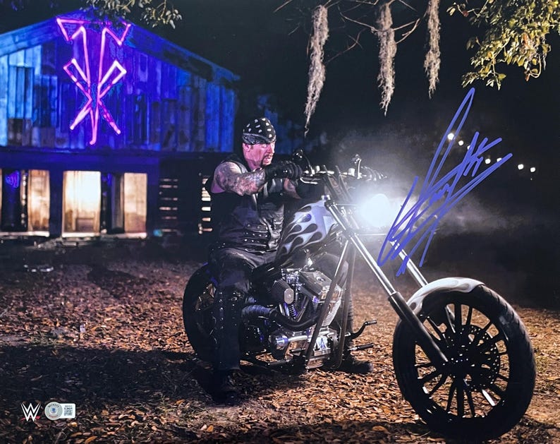 The Undertaker Autographed/signed WWE 16x20 Photo Beckett - Etsy