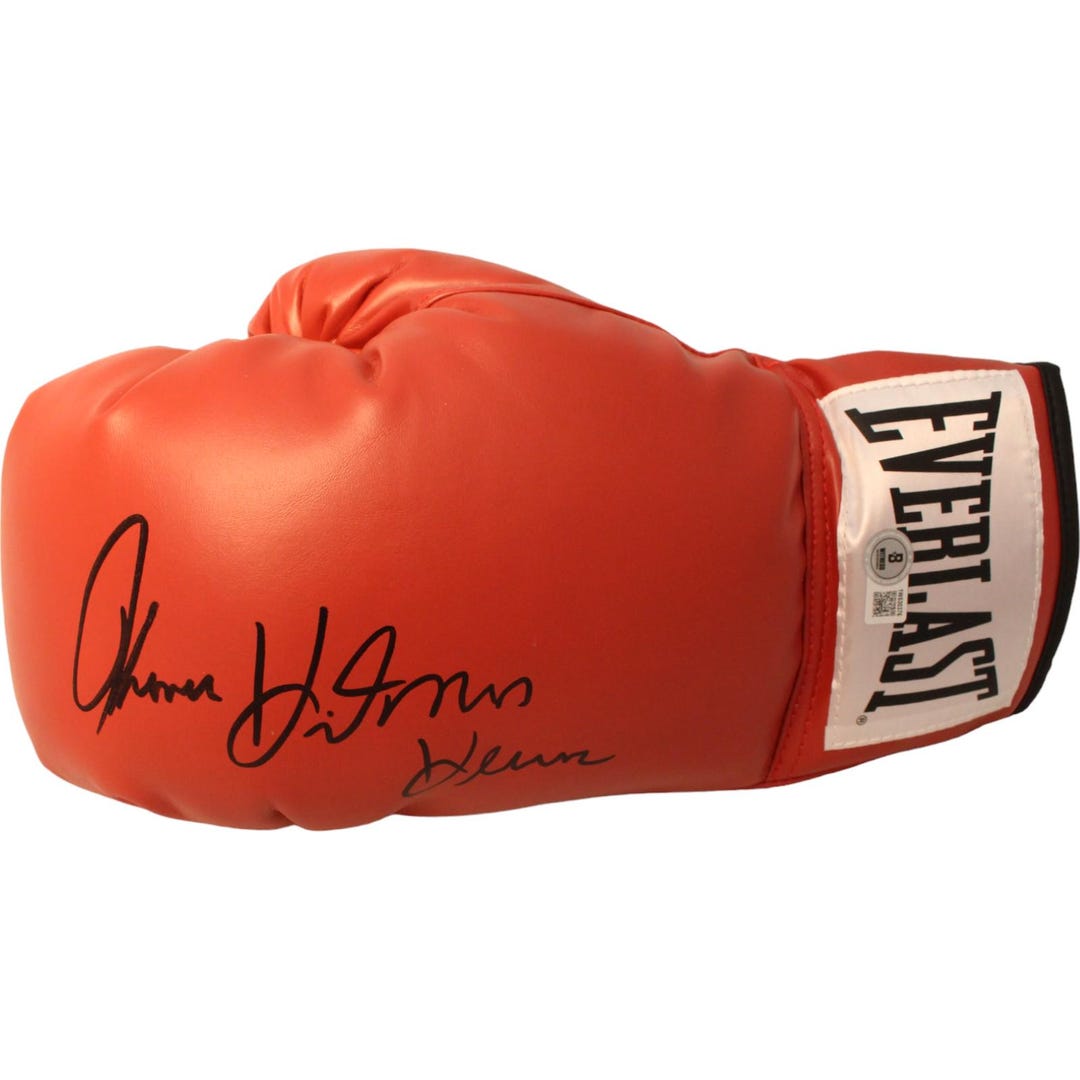 Tommy Hearns Signed Red Left Boxing Glove Hitman Beckett 44779 - Etsy