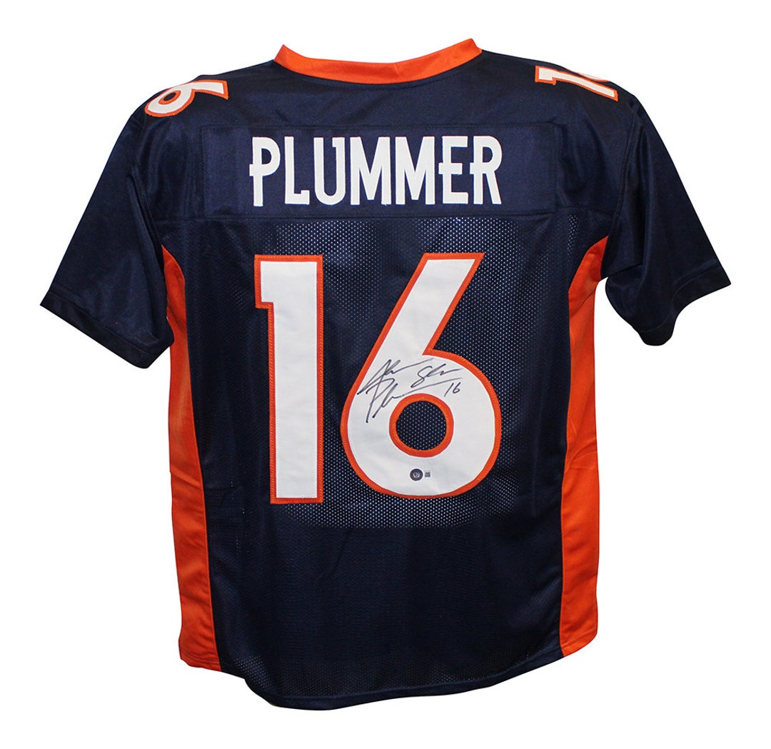 Jake Plummer Autographed/signed Pro Style Blue XL Jersey BAS 31901 - Etsy