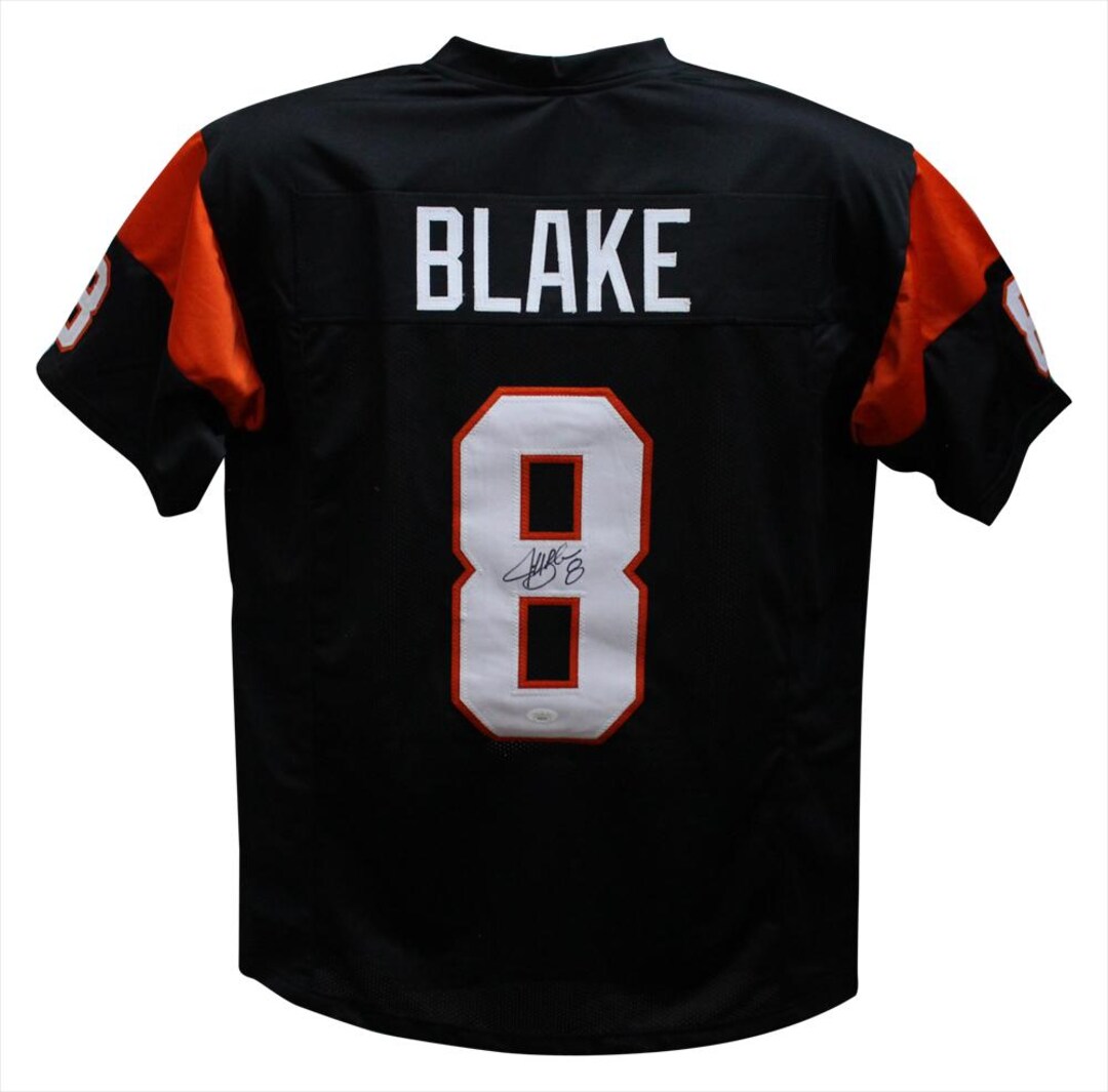 Jeff Blake Autographed/signed Pro Style Black XL Jersey Beckett - Etsy