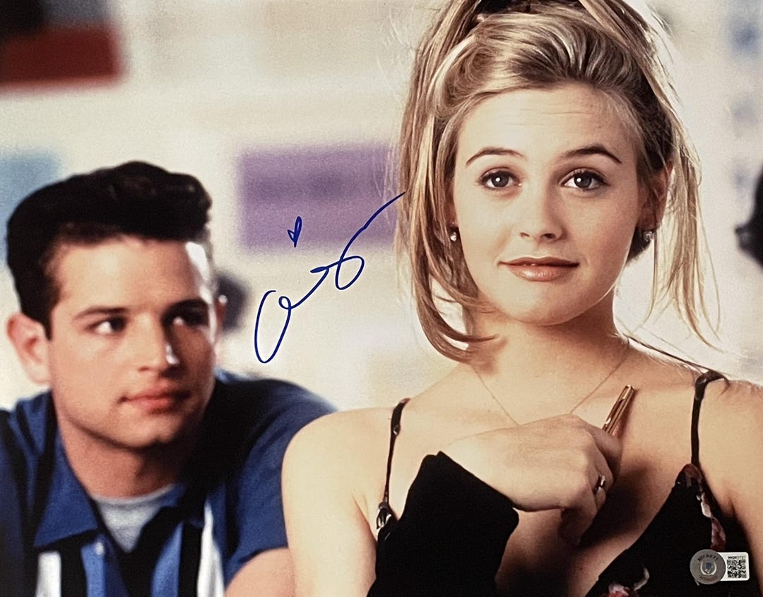Alicia Silverstone Autographed/signed Clueless 11x14 Photo Beckett 46646 - Etsy