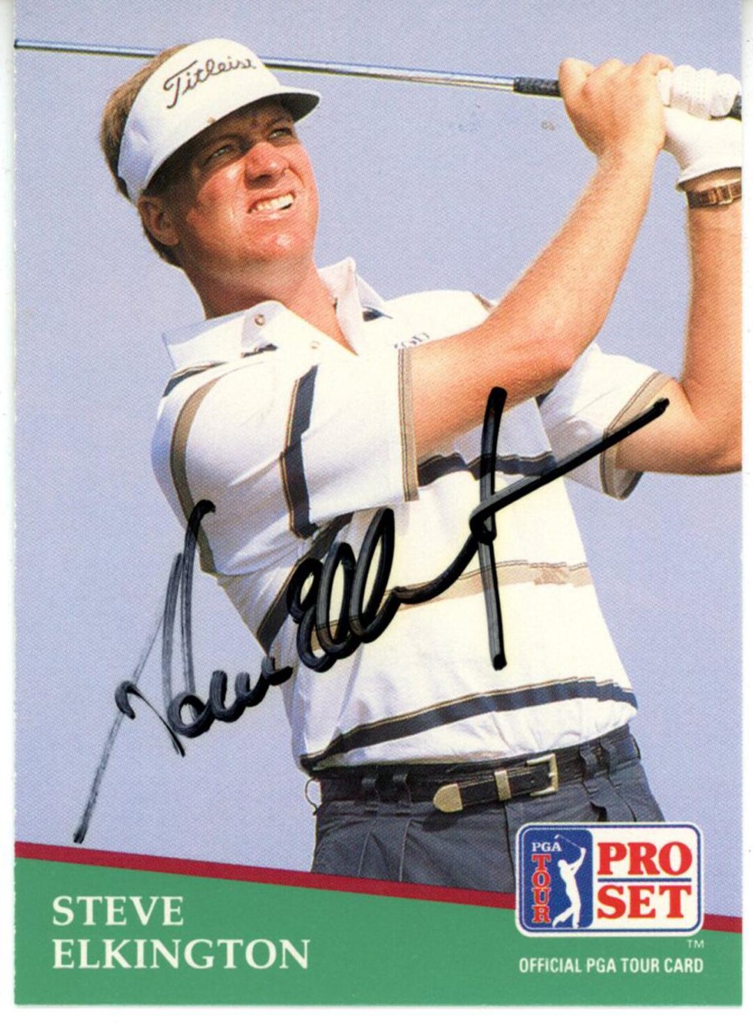 Steve Elkington Autographed 1991 Pro Set #148 Trading Card Beckett ...