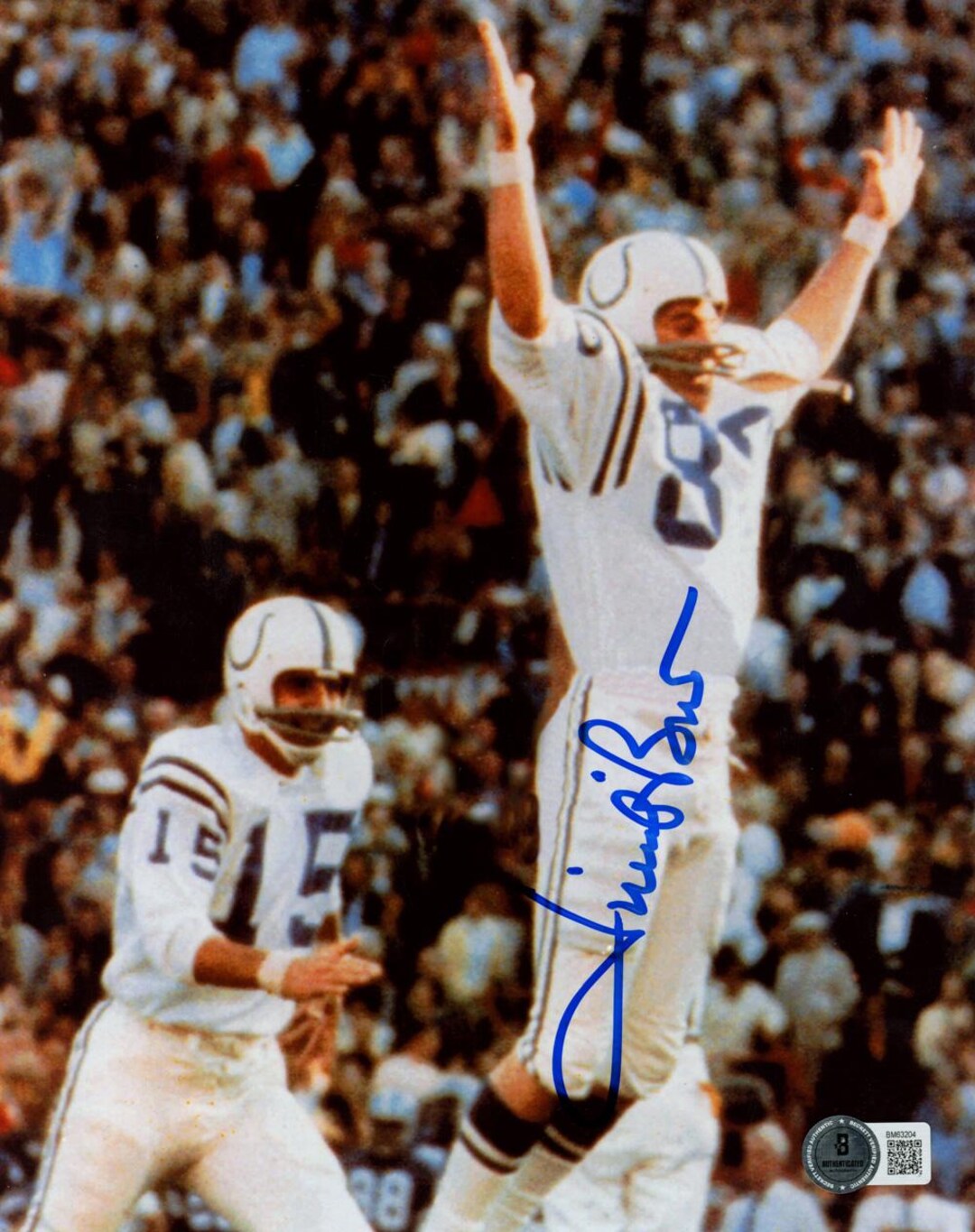 Jim O'brien Autographed/signed Baltimore Colts 8x10 Photo Beckett 48213 ...