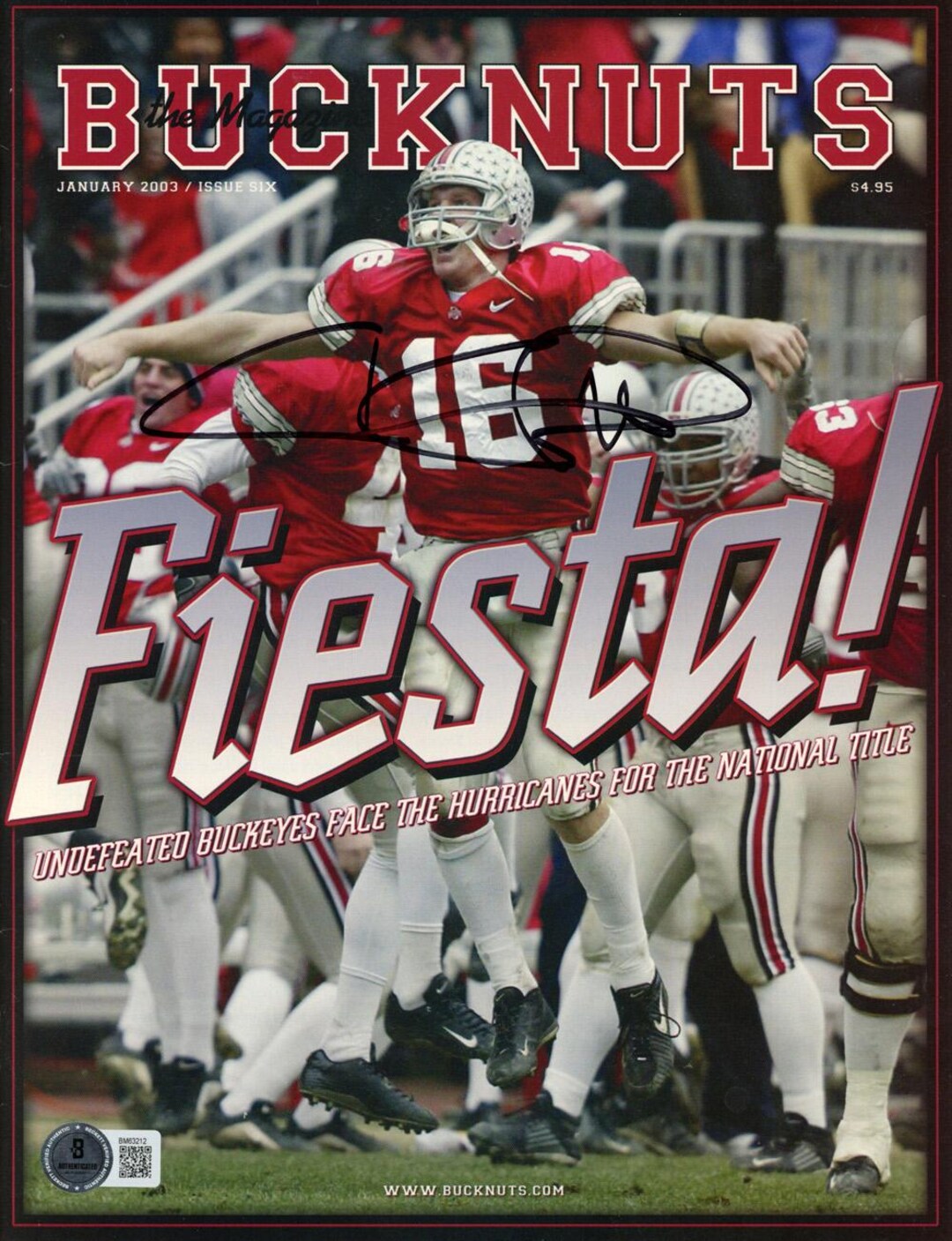 Craig Krenzel Signed Bucknuts the Magazine Jan 2003 Ohio State Beckett ...
