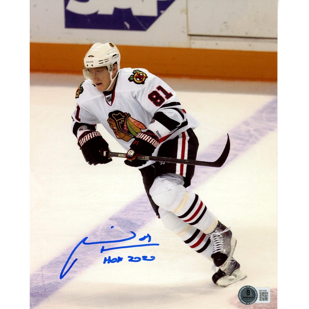 Marian Hossa Autographed Chicago Blackhawks 8x10 Photo HOF 2020 Beckett ...