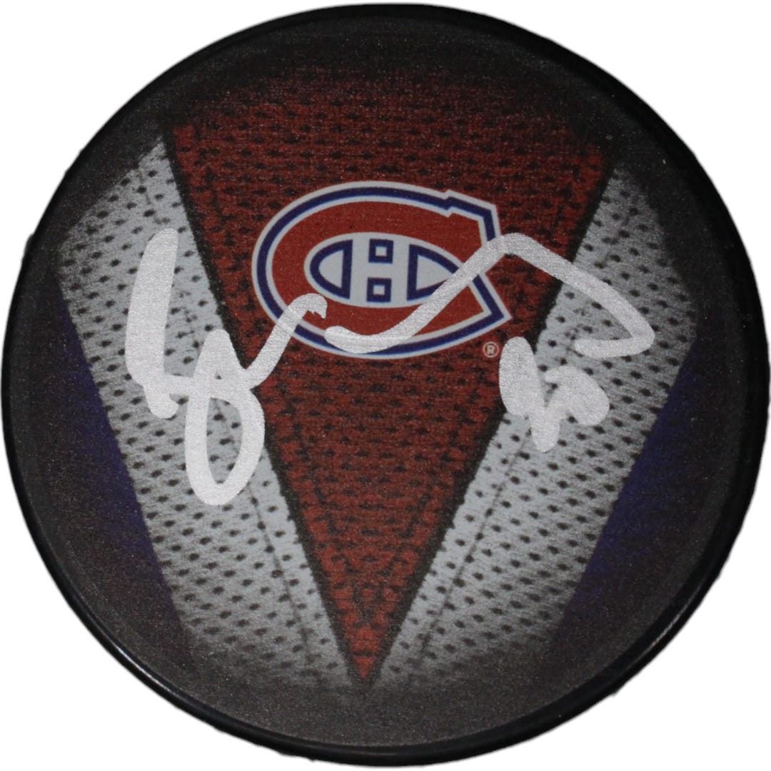 Juraj Slafkovsky Autographed/signed Montreal Canadiens Hockey Puck FAN ...