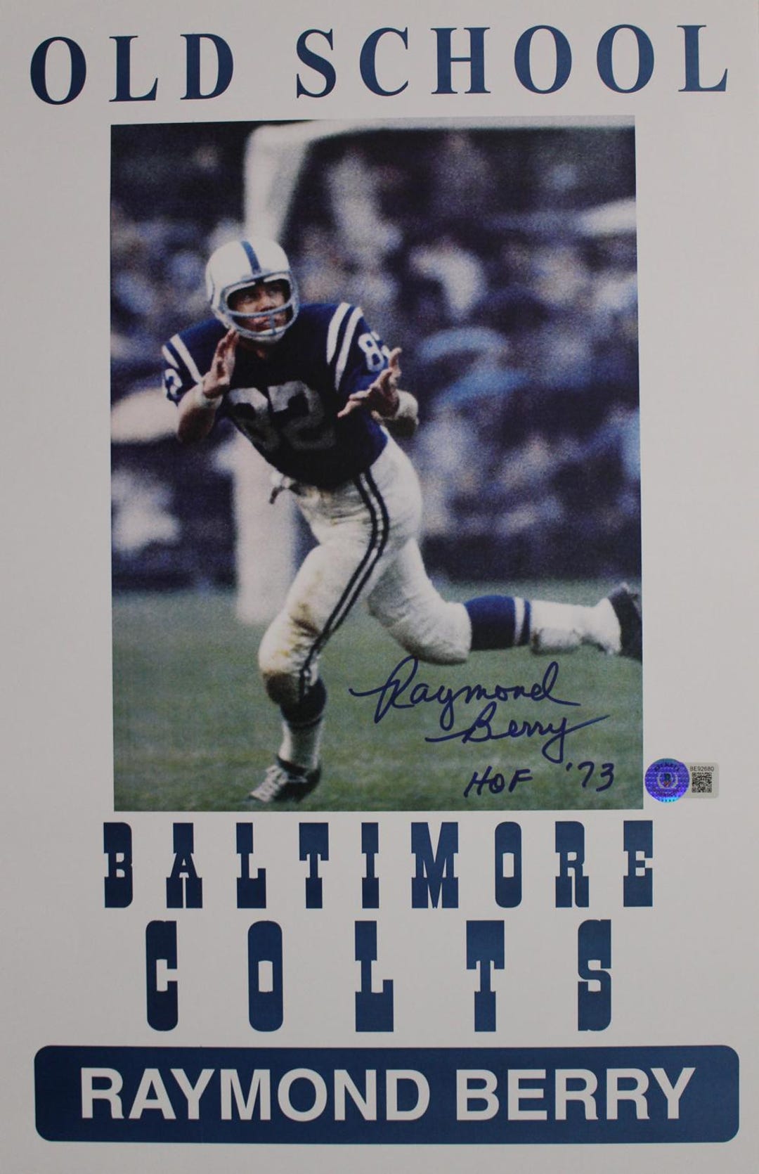 Raymond Berry Autographed/signed Baltimore Colts 11x14 Photo Beckett - Etsy