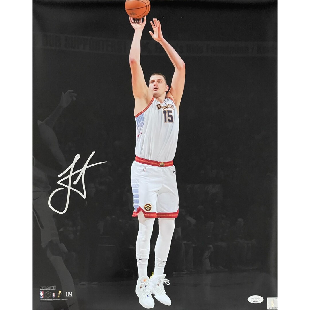 Nikola Jokic Autographed/signed Denver Nuggets 16x20 Photo JSA 46334 - Etsy