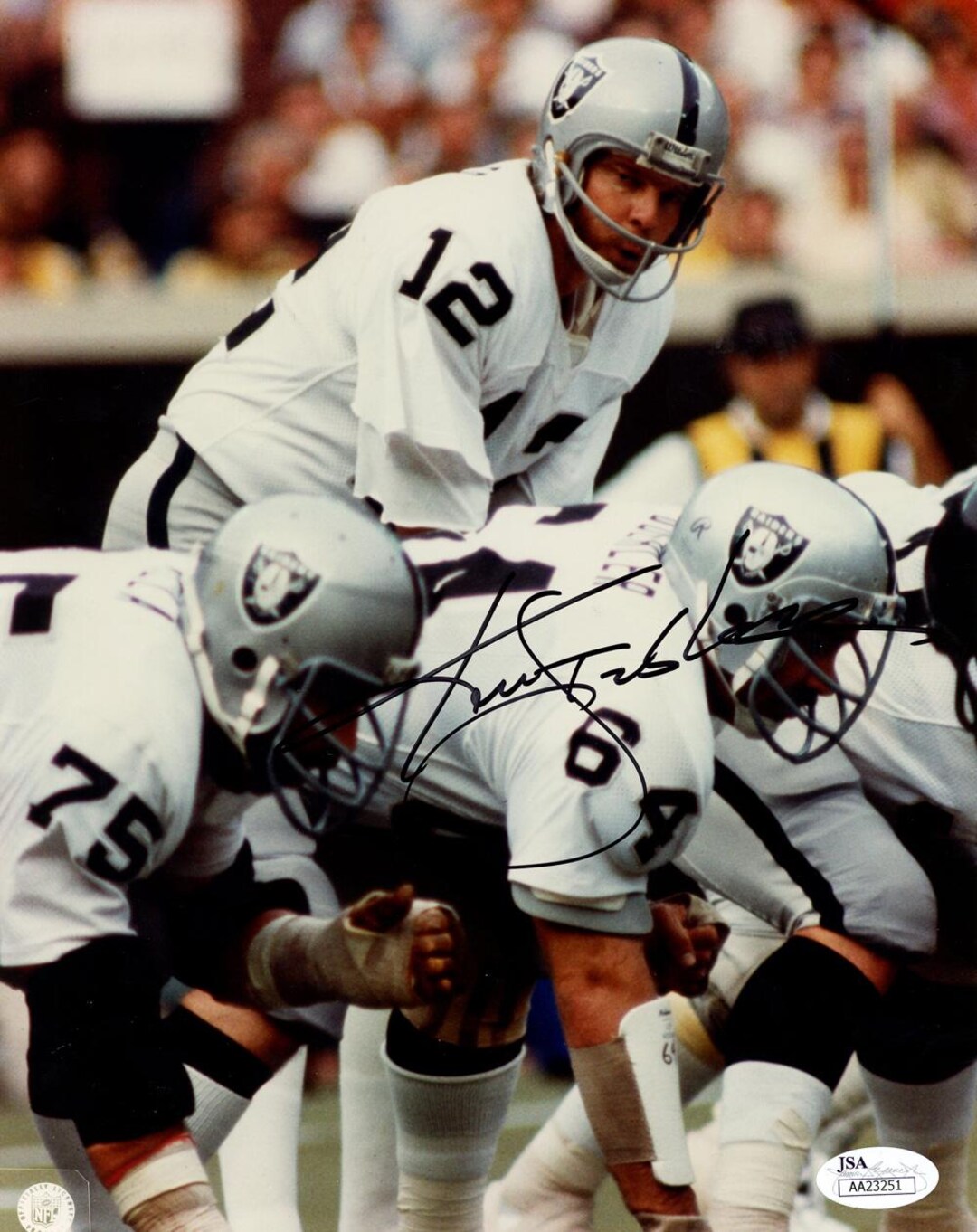 Ken Stabler Autographed/signed Oakland Raiders 8x10 Photo JSA 48547 - Etsy