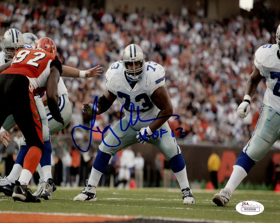 Larry Allen Autographed/signed Dallas Cowboys 8x10 Photo JSA 48318 - Etsy