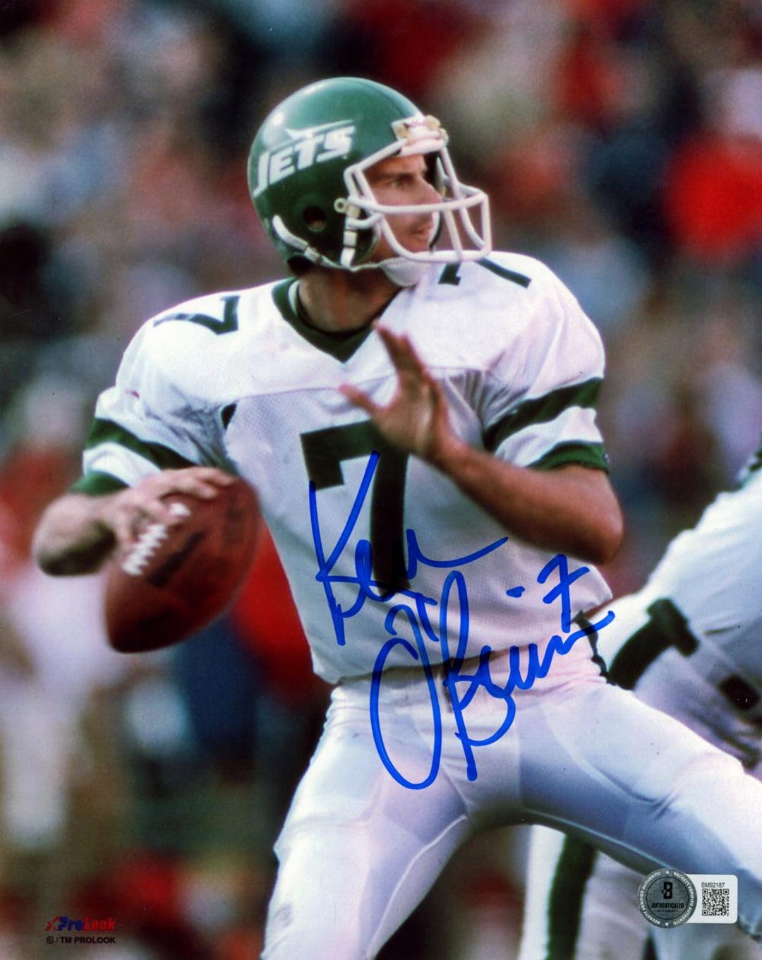 Ken O'brien Autographed/signed New York Jets 8x10 Photo Beckett 47774 ...