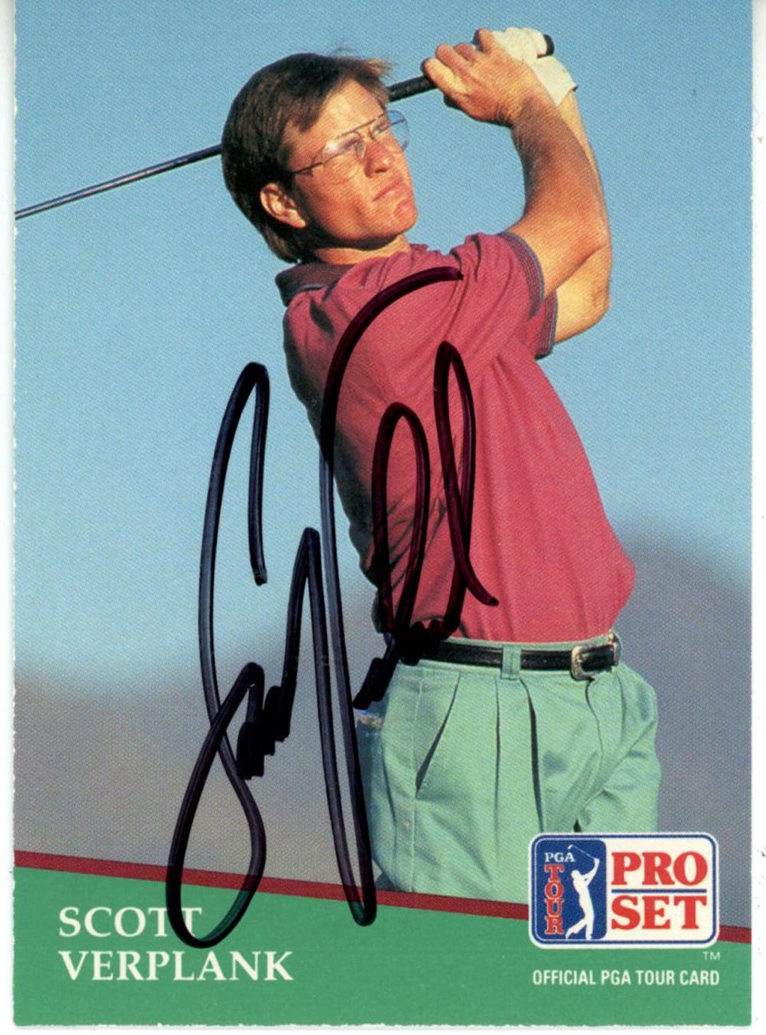 Scott Verplank Autographed 1991 Pro Set #39 Trading Card Beckett 44912 ...