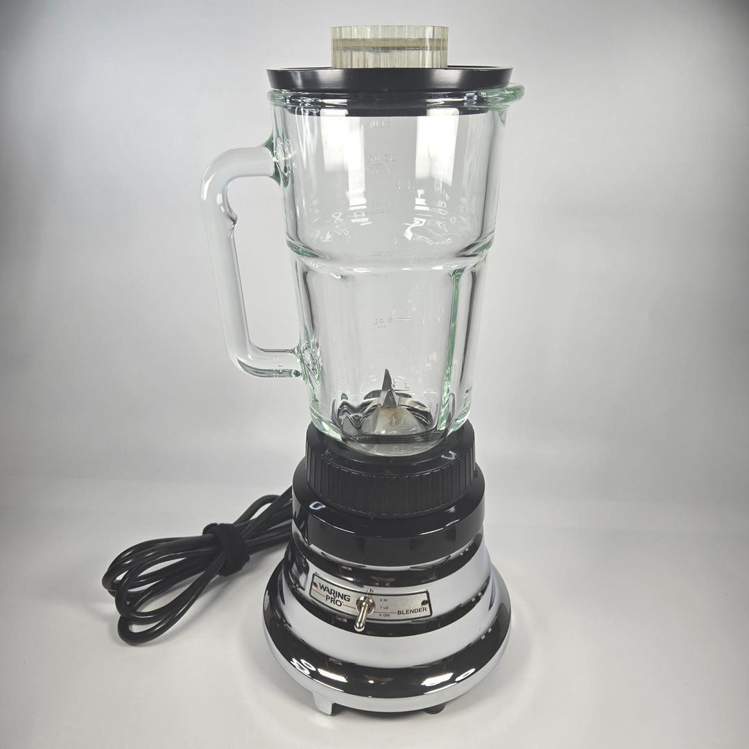 Waring Pro Commercial Blender Model 51BL16 Glass Pitcher 2 Speed Chrome ...