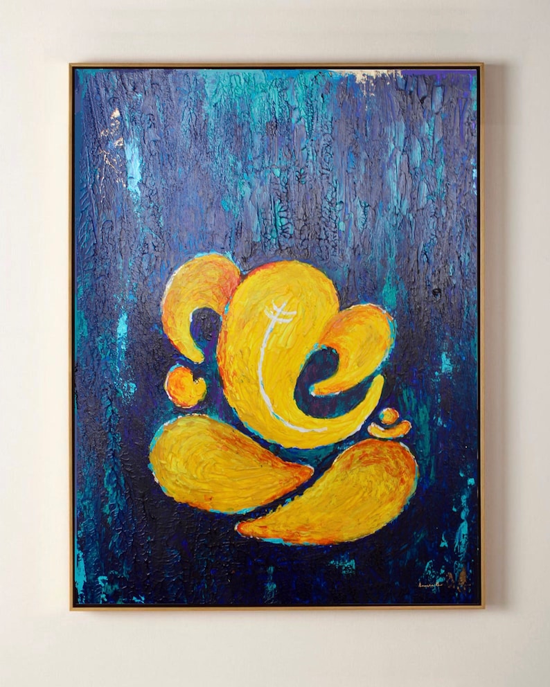 Ganesha Painting | Modern Indian Art | Spiritual | Hindu God | Indian ...
