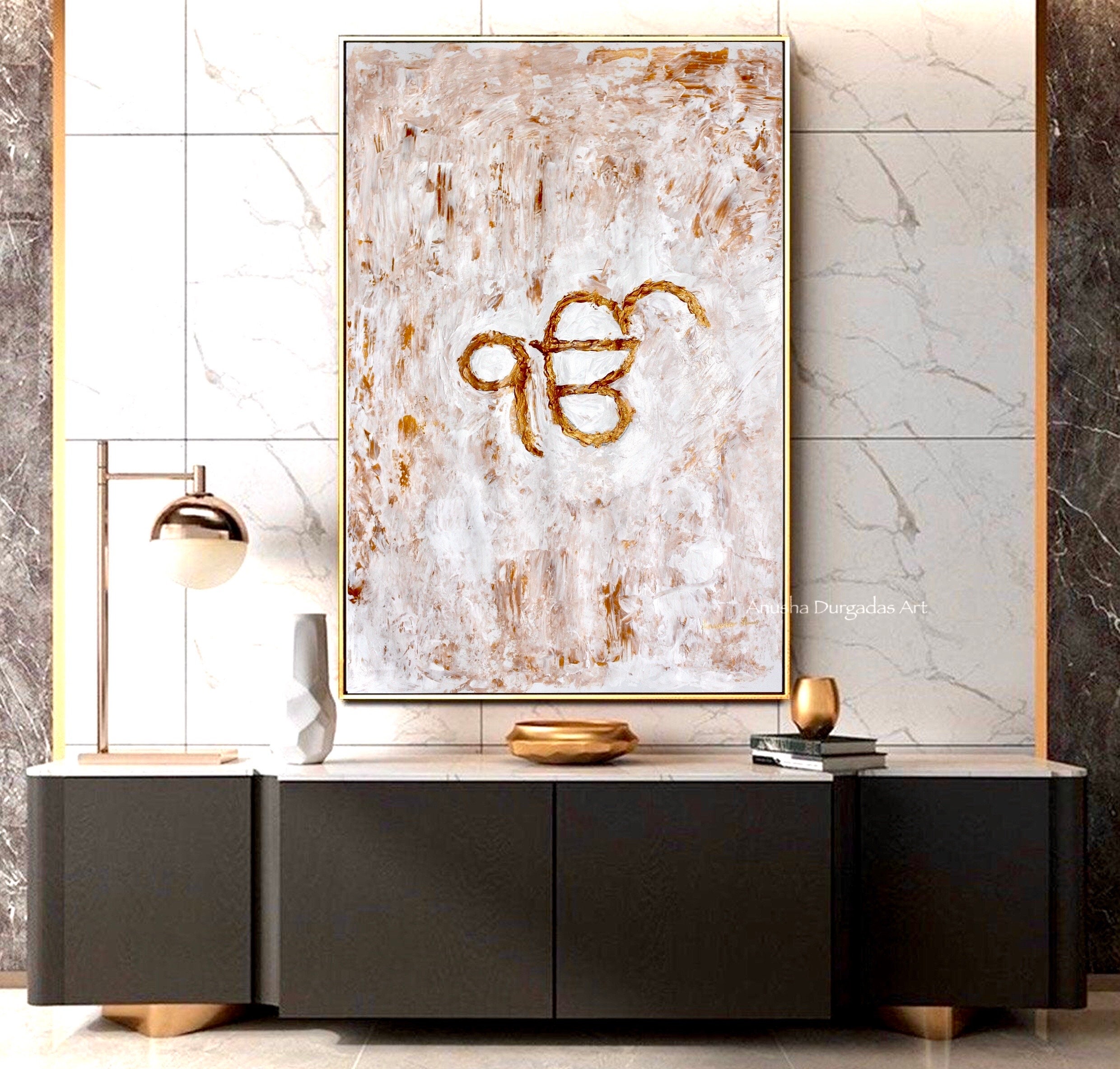 Golden Ek Onkar Painting Spiritual Sikh Art Sikhism Painting Gurudwara ...