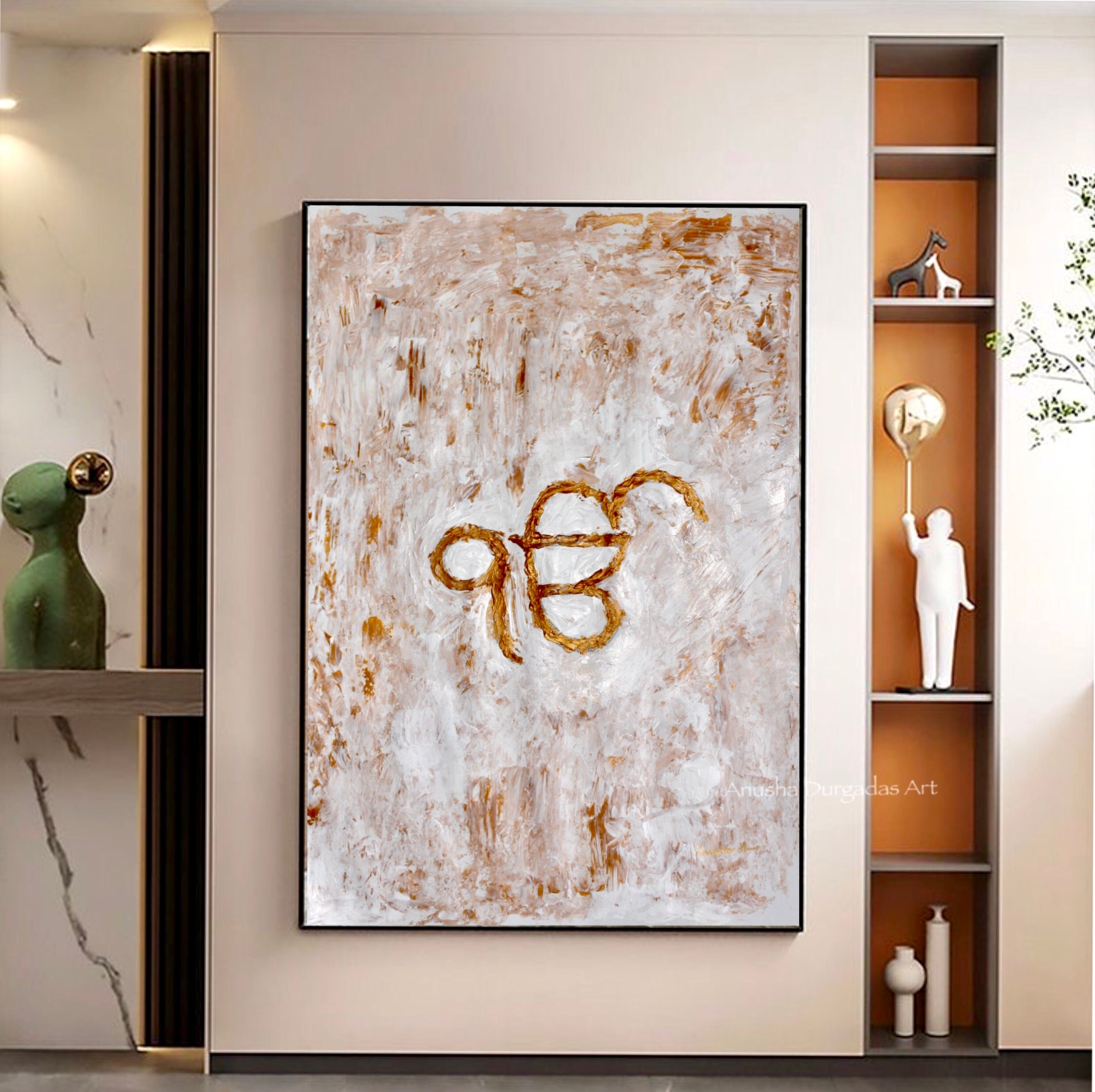Golden Ek Onkar Painting Spiritual Sikh Art Sikhism Painting Gurudwara ...